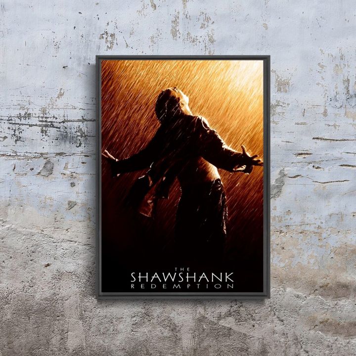 Shawshank Redemption โปสเตอร์ภาพยนตร์การตกแต่งภาพวาดผนังบ้าน (ไร้กรอบ ...