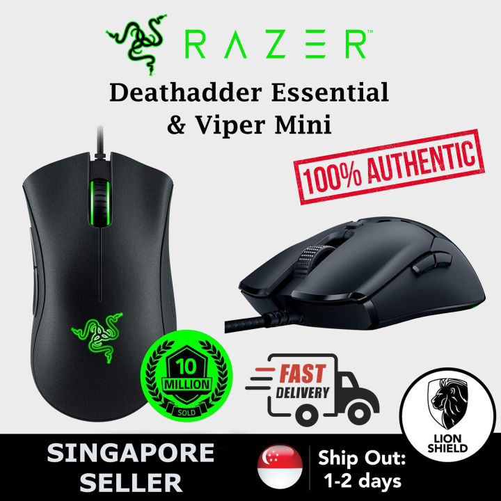 (SG) Razer Deathadder Essential / Viper Mini Wired Gaming Mouse ...