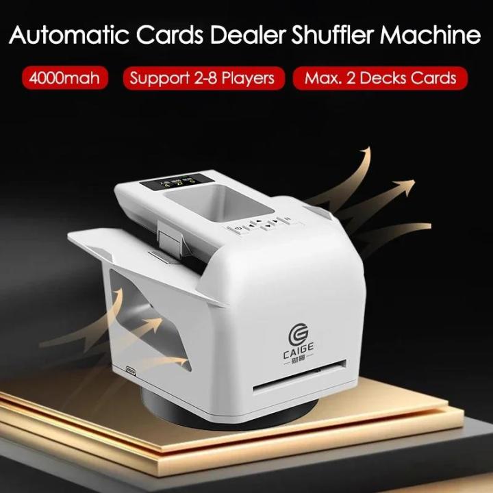 New store opening 50% discount for only three days2 In 1 Playing Cards 360° Rotating Shuffler ...