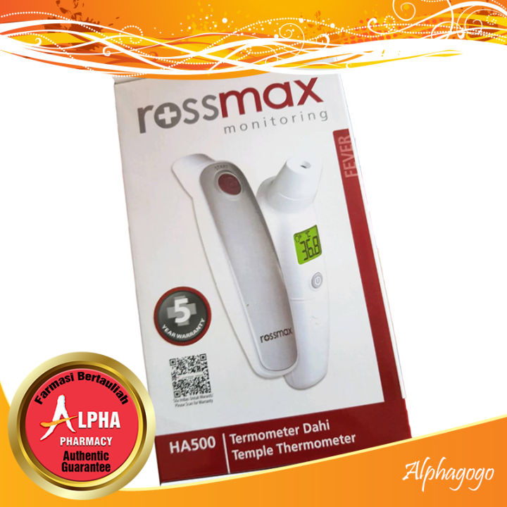 Rossmax Monitoring Temple Thermometer HA500 (5 Year Warranty) | Lazada