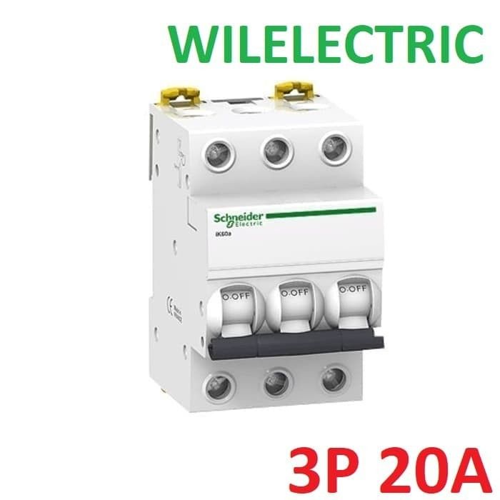 MCB Schneider acti9 IK60A 3P 20A / 20 A 4.5kA | Lazada Indonesia
