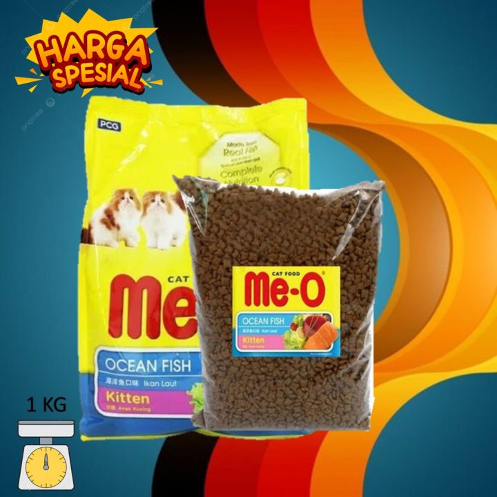 SEMARBIRD - Makanan Kucing Meo Ocean Fish Kemasan Repack 1 kg | Lazada ...