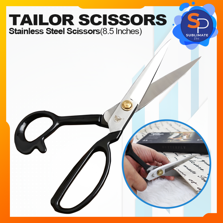 Heavy Duty Tailoring Sewing Scissors 8.5 Inches Stainless Steel Fabric ...