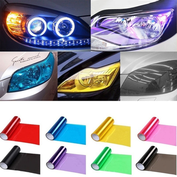 Car Styling Headlight Taillight Tint Vinyl Film Sticker Easy Stick ...