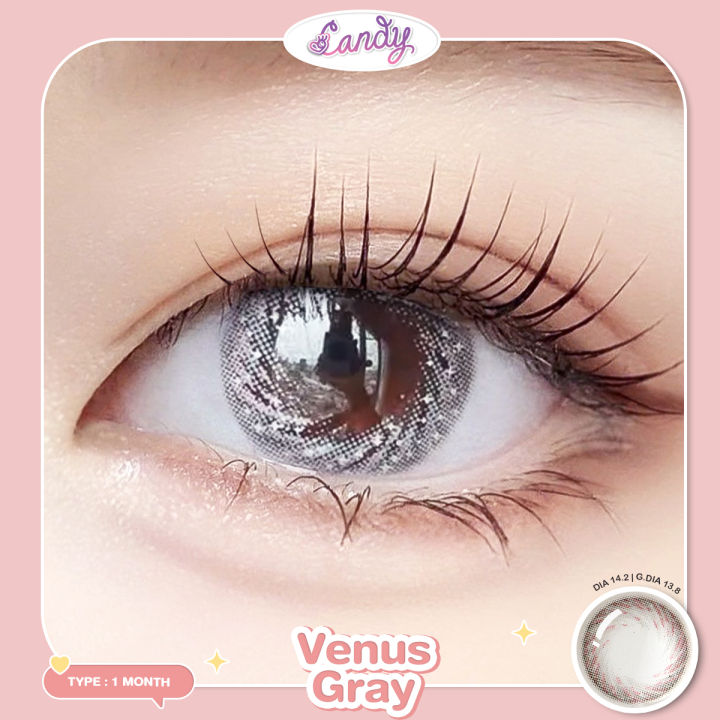 คอนแทคเลนส์ Venus gray พร้อมส่งแบบปกติ และค่าสายตาสั้น 0.00-7.00 (สายตาที่มีในลิสกดสั่งได้เลยค่า ...