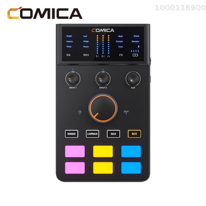 COMICA AD Caster C1 Audio Mixer USB Audio Interface Sound Card with 3 ...