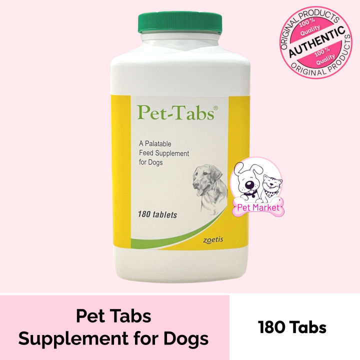 Pet Tabs Feed Supplement for Dogs 180 Chewable Tablets | Lazada PH