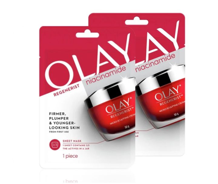 OLAY Regenerist Niacinamide sheet mask โอเลย์ รีเจนเนอรีส ไนอาซินาไมด์ ...