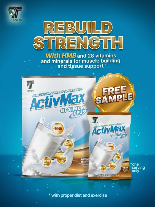 ActivMax Optimum Plus with HMB, 28 vitamins and Minerals, Probiotic ...