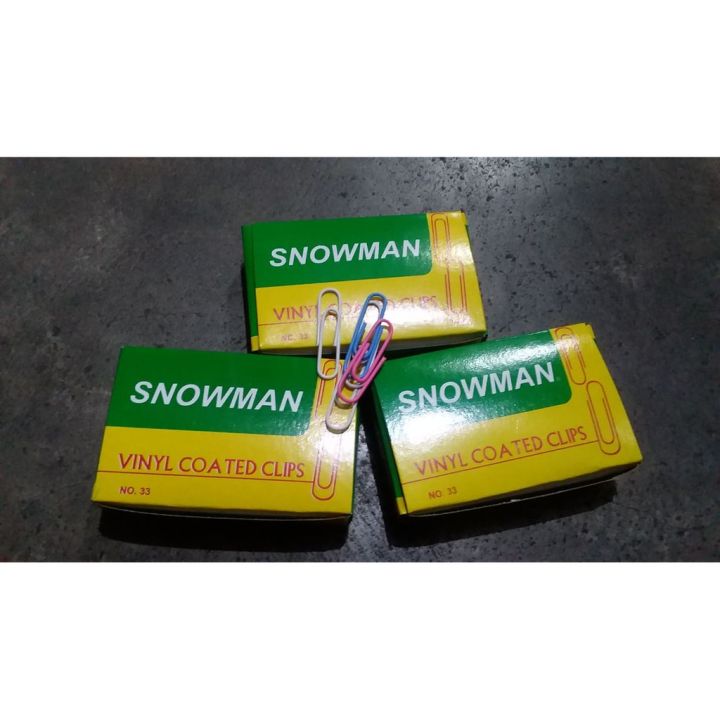 [LSC] Snowman Vinyl Coated Paper Clips Small (100pcs) | Lazada PH