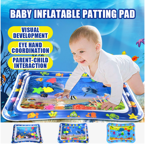 Playtime Baby Infants Tummy Time Inflatable Water Play Mat ...