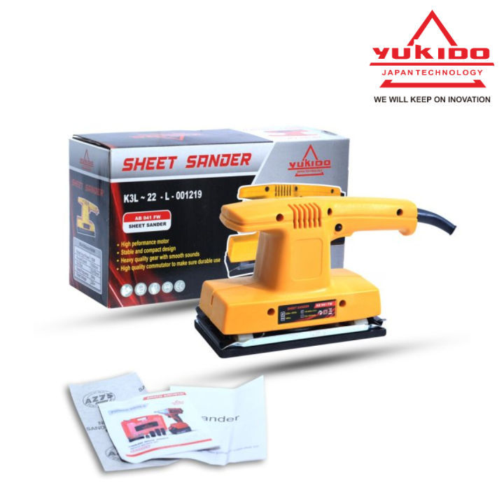 yukido japan Mesin Amplas Panjang Orbital Sander Kotak Sheet | Lazada ...