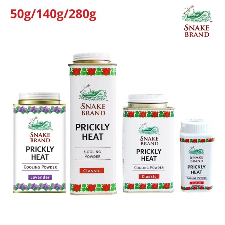 SNAKE BRAND PRICKLY HEAT COOLING POWDER CLASSIC LAVENDER BEDAK | Lazada