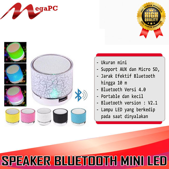 Speaker Bluetooth Mini LED by MegaPC | Lazada Indonesia