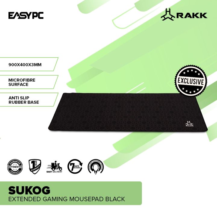 EasyPC | RAKK SUKOG Extended/Haribon Hybrid Cordura Gaming Mousepad ...