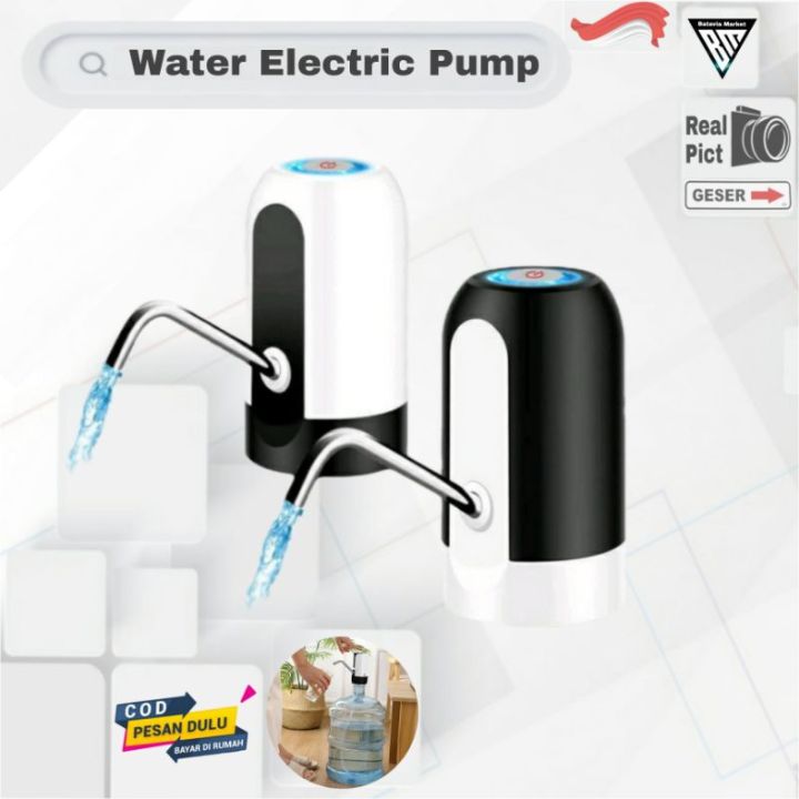 Pompa Galon Elektrik Dispenser Air Listrik Portable Water LED | Lazada ...