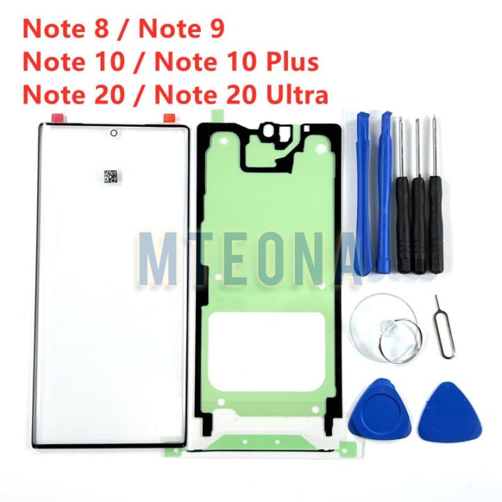 จอแอลซีดีแผงกระจกด้านหน้าสำหรับ Samsung Galaxy Note 8 9 Note 10 Plus Note 20 Ultra Note 10 + จอ ...