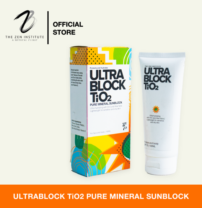 The Zen Institute UltraBlock TiO2 Pure Mineral Sunblock for Face & Body ...
