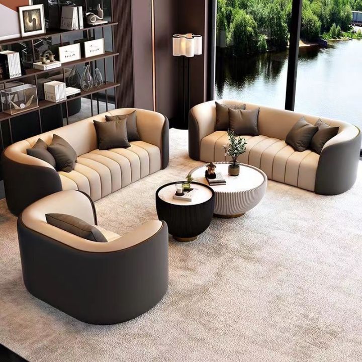 A complete set of light luxury sofas small living rooms high-end hotels ...