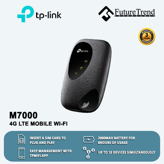 TPLink M7000 4G LTE Mobile Wi-Fi / Travel Mi-Fi / Portable Mi-Fi / Mobile WiFi Hotspot | Lazada