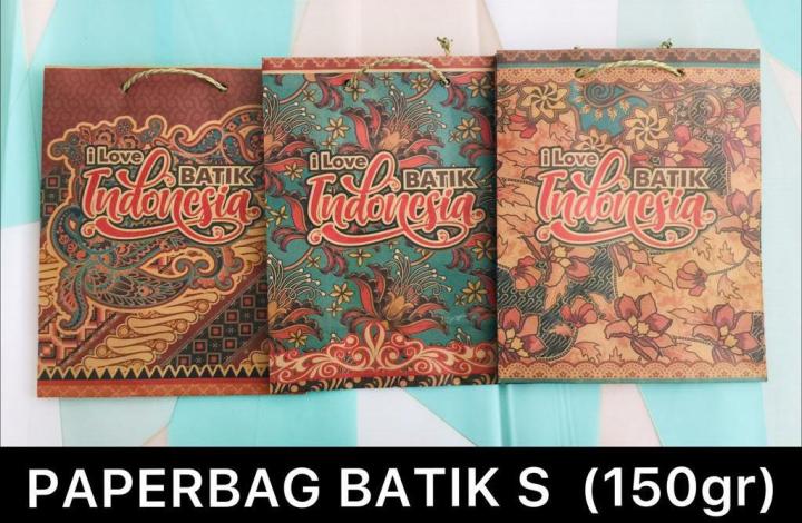 SHINOBI - Paper Bag / Tas Kertas / Tas Souvenir Motif Batik Ukuran S ...