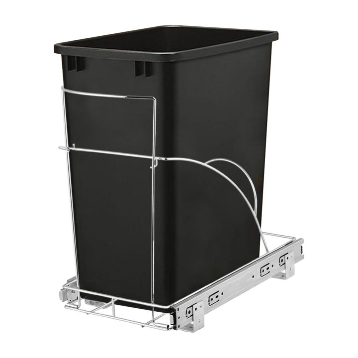 7.6 Gallon Pull Out Trash Can Slides Garbage Recycling Bins Holder ...