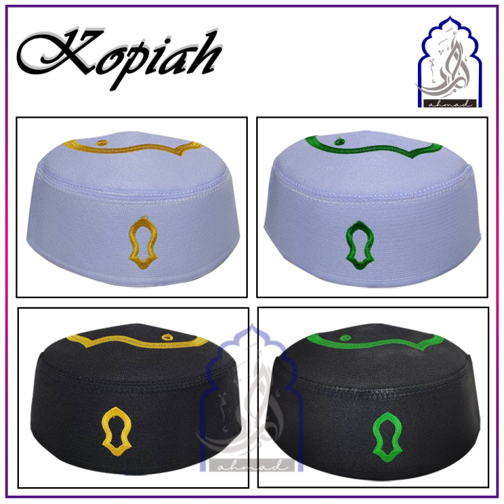 KOPIAH LOGO / KOPIAH HITAM / KOPIAH PUTIH (Exclusive - Mudah Dibawa Dan ...