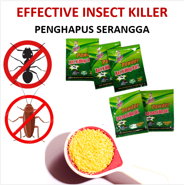 Ant Cockroach Killer Powder Killing Bait Racun Ubat Semut Serbuk ...