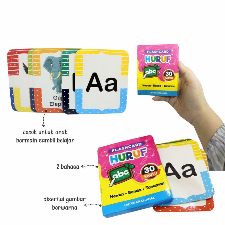 Flashcard Kartu Pintar Kartu Mainan Edukasi Anak Kreatif Inovatif Kartu ...
