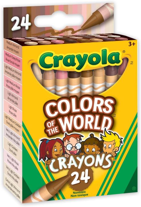 Crayola Colors of The World Skin Tone Crayons, 24 Count | Lazada PH