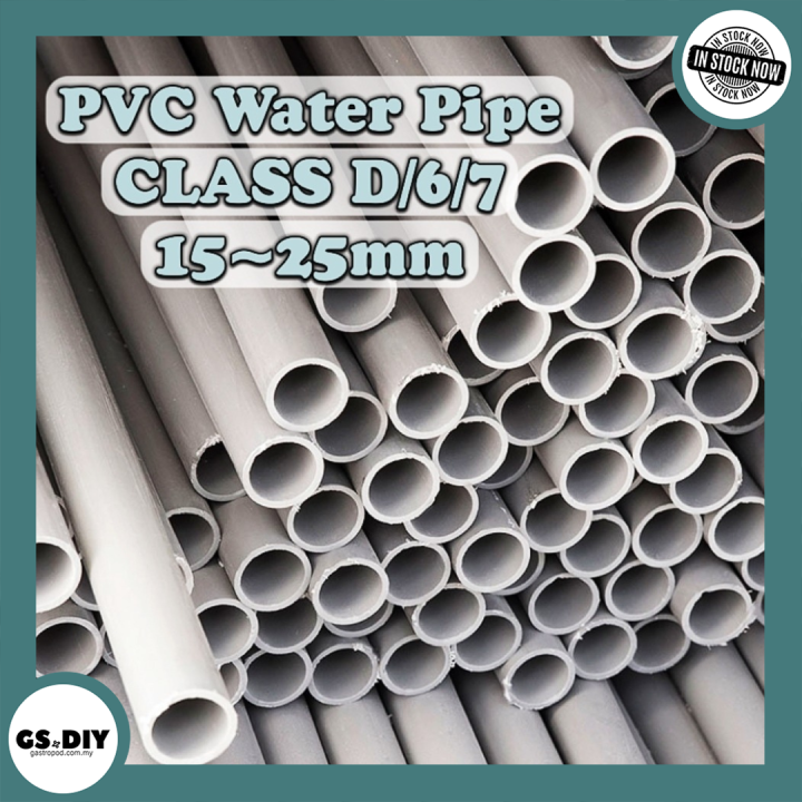 PVC Pipe Water (CLASS D / 6 / 7 ) PVC Paip Air Kelabu Malaysia Standard SIRIM Tebal & Nipis High ...