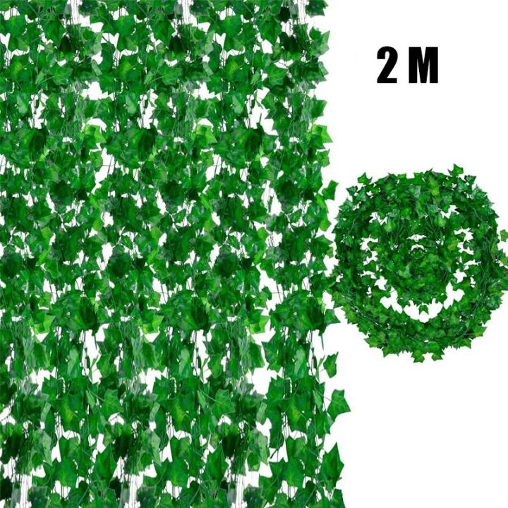 2.1M Artificial Ivy Leaf Creeper Fake green leaves/ Artificial Silk ...