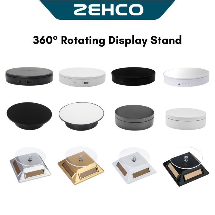 360° Product Rotating Display Stand Turntable Display Stand Electric Rotating Product Display ...