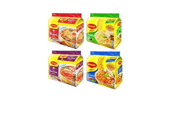 MAGGI 2-Min Curry 5 5 / 5+1 Packs / Asam Laksa / tomyam (exp:Aug2024 ...
