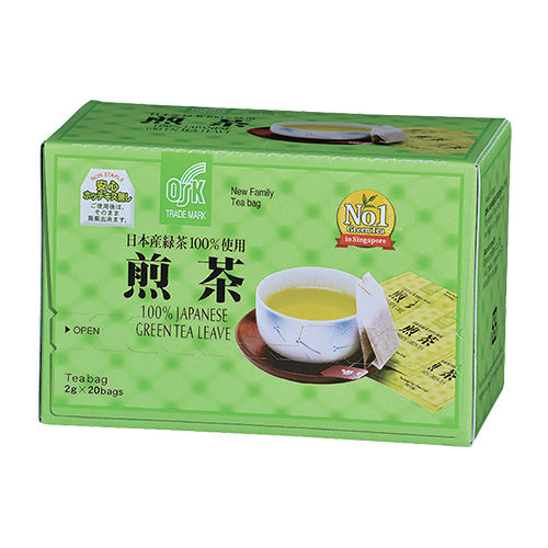 OSK 100% Japanese Green Tea Leaves (Japan Product) โอเอสเค ชาเขียวญี่ปุ่น ปรุงสำเร็จ 2กรัม x 20 ...