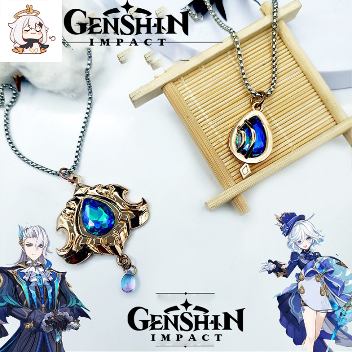 Genshin Impact Necklace Furina/Neuvillette Fontaine Water Vision ...