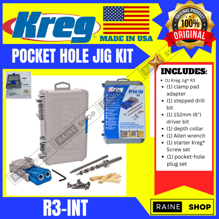 KREG R3 Pocket Hole Jig System Pockethole Tool Kit | Lazada PH