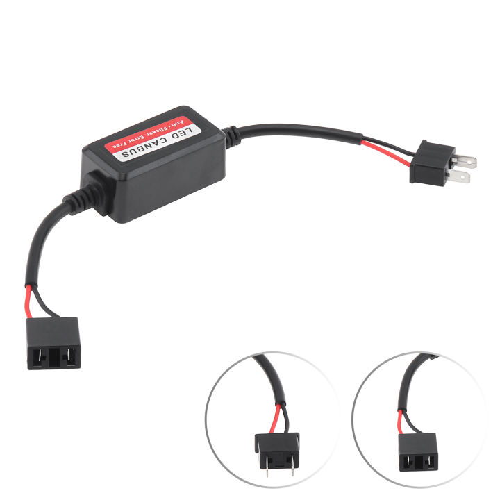 H7 Car Headlight Adapter Anti Flickering Resistor Decoder Led Canbus