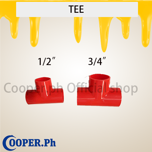 goflex PVC tee size 1/2" , 3/4" & 1" | Lazada PH