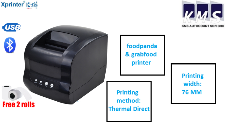 Xprinter XP-365B Thermal Barcode Printer Label Sticker 80mm | Lazada