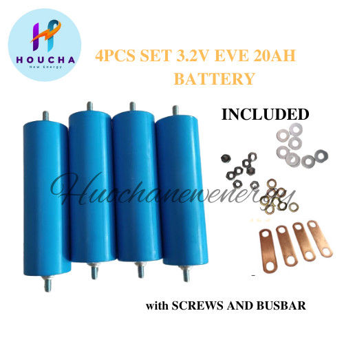 (4pcs.or 1pc.) EVE C40 3.2v 20ah Cylindrical Blue Cell Rechargeable ...