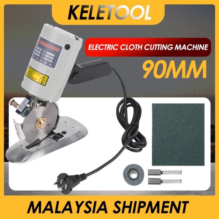 90mm Electric Cloth Cutter Rotary Blade Fabric Cutting Machine ...