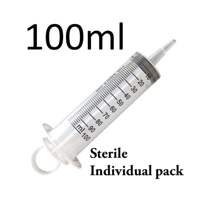 Disposable Syringe Luer Slip 100ml CATHETER TIP 1PC individual pack sterilized feeding syringe ...