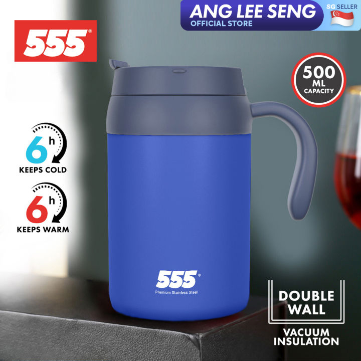 555 Stainless Steel Vacuum Thermal Office Mug 500ml - Keep Hot Warm ...