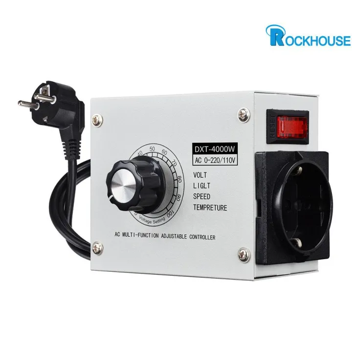 【Rockhouse】 4000W AC 220V Speed Controller Adjustable for Heating Fans ...