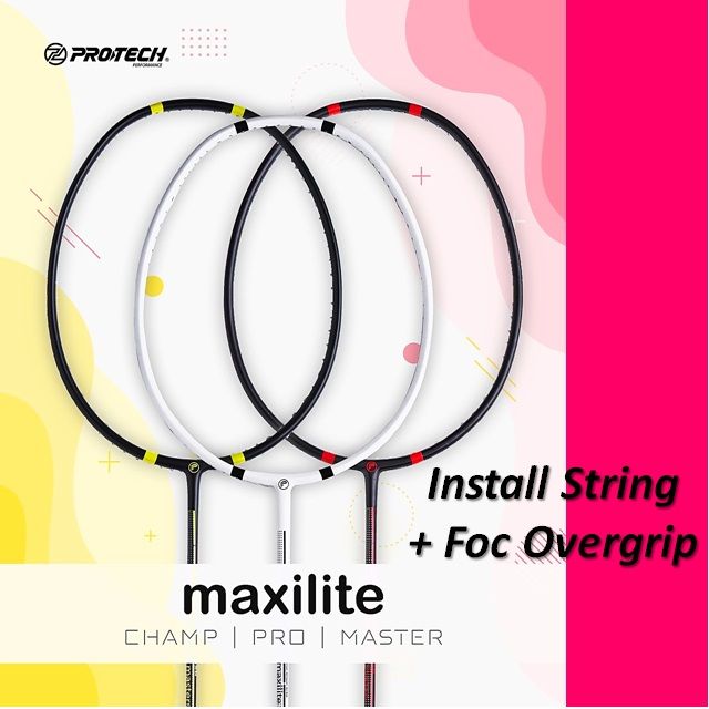 PROTECH MAXILITE PRO/CHAMP/MASTER【INSTALL YONEXPROTEC STRING 4-knot ...