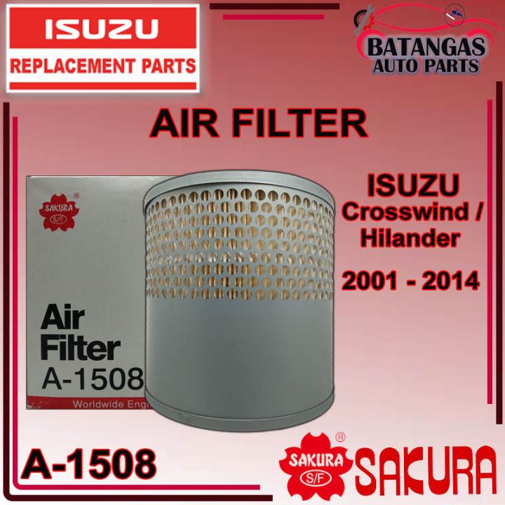 Air Filter for Isuzu Crosswind / Hilander 2001 - 2014 SAKURA A-1508 ...