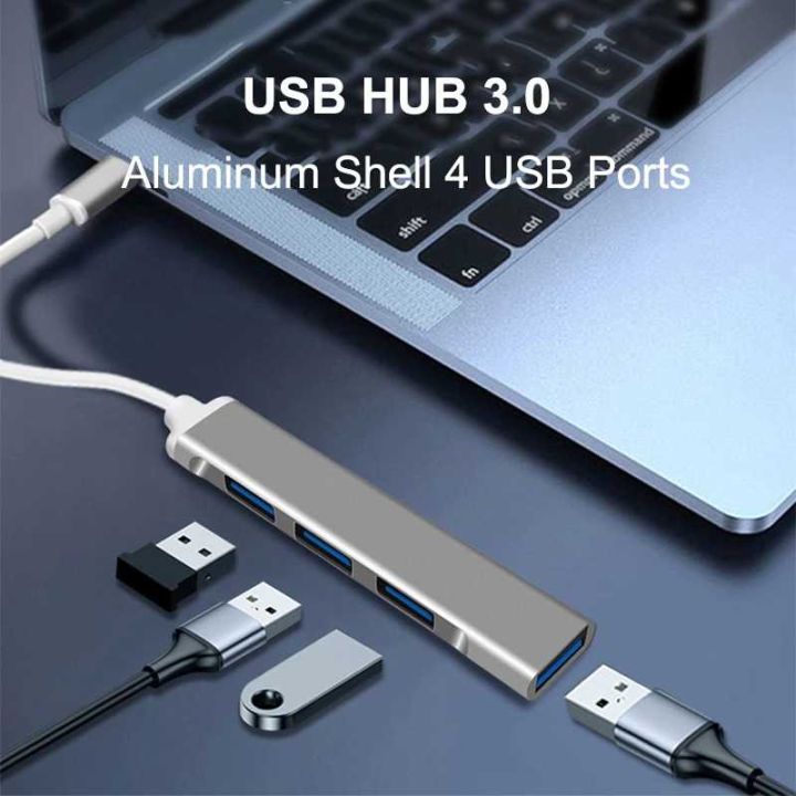 TYPE C USB Hub 3.0 High Speed 4 in 1 Adapter USB HUB Port Macbook iPad | Lazada Indonesia