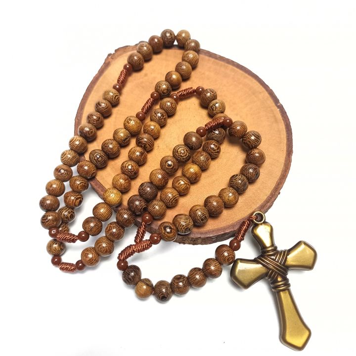 (Eksklusif) Devosi Rosario 77 Bapa Kami Kayu Galih KELOR Original / Kalung Rosario Galih Kelor ...