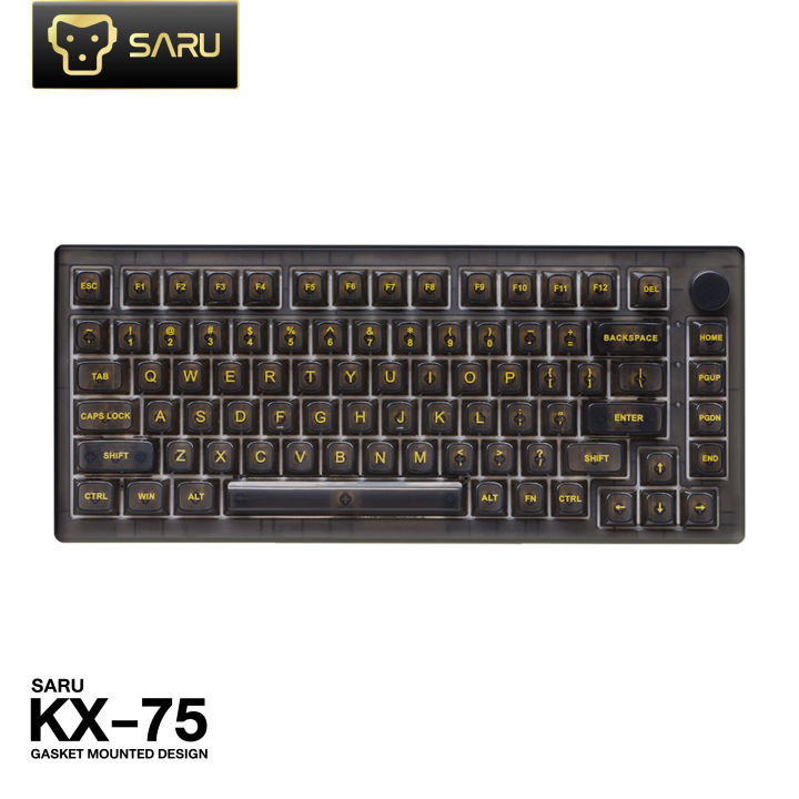 คีย์บอร์ด Saru Kx 75 Cosmic Smoke Full Custom Gasket Mounted Design